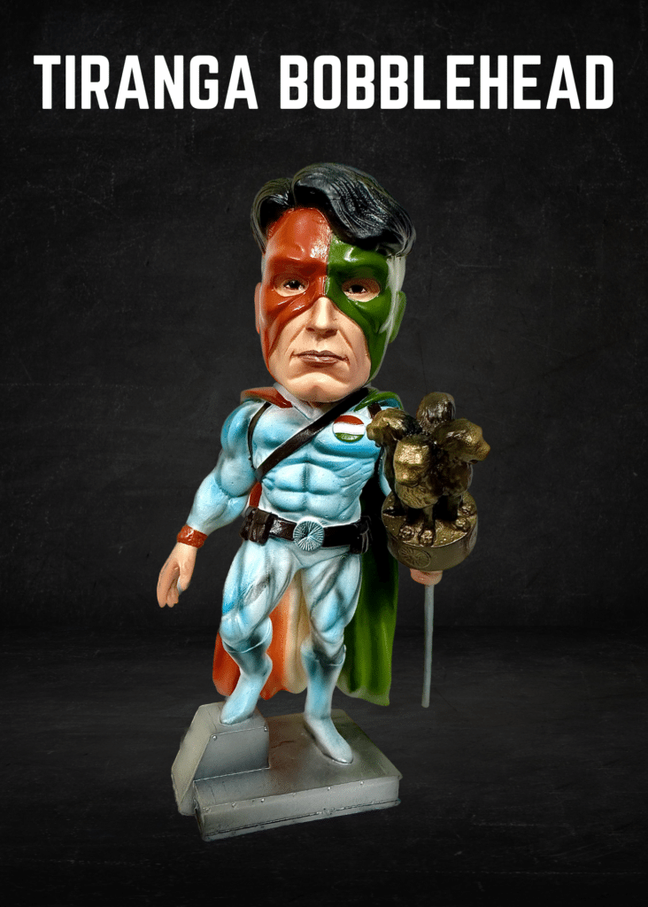 TIRANGA HAND PAINTED BOBBLE HEAD LIMITED EDITION | Raj Comics by Sanjay ...